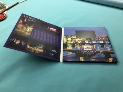 China TFT Digital Video Brochure Printed Video Greeting Folder Cards 2.4/2.8/4.3 Inch 256mb for sale