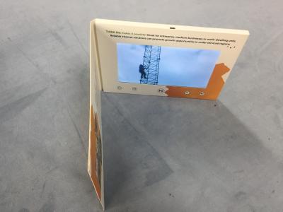 China Magnetic Switch 7 Inch Printing cMYK LCD Video Brochure For Advertising for sale