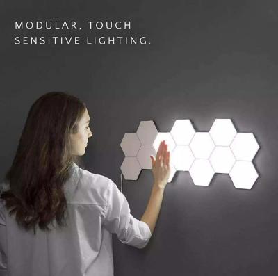 China Touch Sensitive LED Quantum Wall Lamp Plastic Hexagonal For Gift DIY Lovers for sale