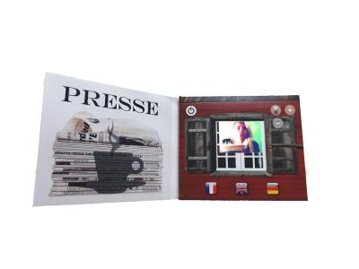 China CMYK printing customized lcd video mailer , USB downlaoding video booklet for sale