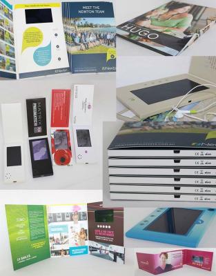 China Magnetic switch Multi - page lcd video card for birthday parties , 1G / 2G memory for sale