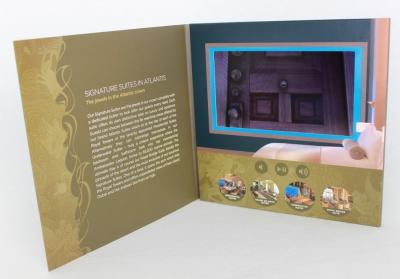 China Rechargeable LCD modules Video Brochure Card for opening Veremonies , 4 color printing for sale