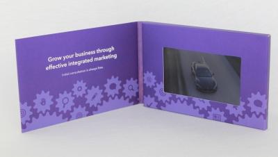 China Bespoke Multi - page LCD Video Brochures , lcd video mailer with multimedia effect for sale
