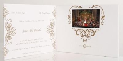China multimedia effect electronic lcd video card for weddings / opening veremonies for sale