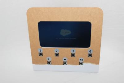 China 4.3inch handmade Digital wedding invitation Video In Folder with 2G Memory for sale