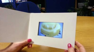 China 7 inch Advertising Video Brochure Card , Full colors lcd video greeting card for sale