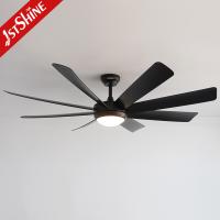 China 8 Blades Dimmable LED Ceiling Fan with Remote Control Lower Noise for sale