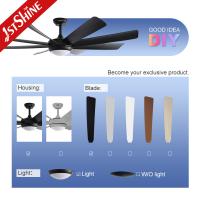 China 8 Blades Dimmable LED Ceiling Fan with Remote Control Lower Noise for sale