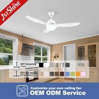 China 220V 60w Abs Plastic Ceiling Fan Blades With Remote Control  led light for sale
