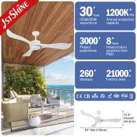 China Outdoor Waterproof ABS Plastic Ceiling Fan With Remote Control for sale