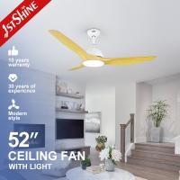 China Energy Saving 230V LED 64 Inch Ceiling Fan With Light And Remote for sale