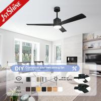 China 220v Reversible Modern Smart Ceiling Fan Remote Control 3 Colors for sale