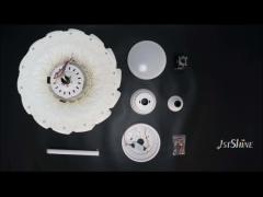 Living Room 22 Inch Bladeless LED Ceiling Fan Remote Control 18W