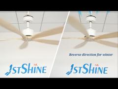 60 Inches 5 Wooden Blade Ceiling Fan With Five Speed DC Motor