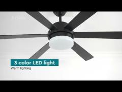 35w 56 Inch Silent Modern LED Ceiling Fan Energy Saving DC Motor
