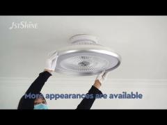 Enclose Bladeless LED Ceiling Fan With Dimmable White Modern For Study Room