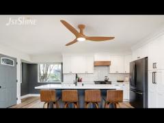 Flush Mount Commercial  Ceiling Fan With Light Multi-Color OEM