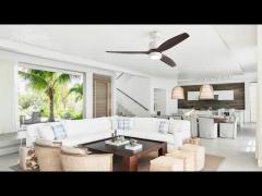 Decorative Ceiling Fan With Light Wooden Blade Quiet High Speed  DC Motor