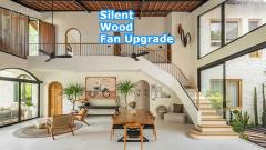 52 Inch Black Wood Ceiling Fan Silent DC Motor