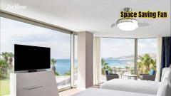36 Inch Retractable Ceiling Fan LED Light