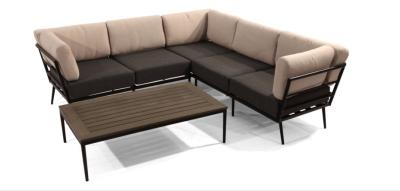 China Outdoor & Indoor Powder Coating Aluminum Sofa Set Color can choose by Clover Lifestyle for sale