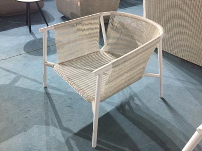 China Wicker rope woven Chair with Aluminum frame for dining sets By Clover Lifestyle for sale