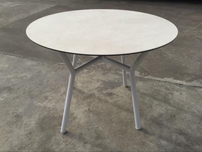 China Round KD Dining Table with Glass ceramics for Hotel, Garden and Beach by Clover Lifestyle China Outdoor Furniture for sale