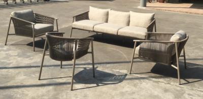 China Outdooor Rope Furniture sofa set with powder coating for Hotel, Garden and Beach by Clover Lifestyle China for sale