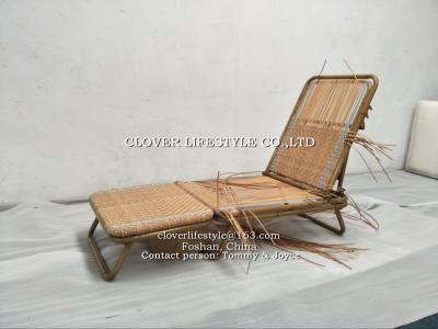 China Flat wicker sunlounger  for Home. Hotel, Garden and Beach by Clover Lifestyle Outdoor Furniture Dining Set for sale
