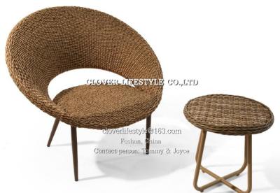 China Wicker cafe set  with for aluminum frame  Home. Hotel, Garden and Beach by Clover Lifestyle Outdoor Furniture for sale