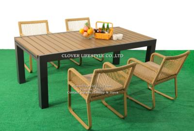 China POLYWOOD DINING TABLE with aluminum frame for Home. Hotel, Garden and Beach by Clover Lifestyle Outdoor Furniture for sale