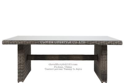 China Round wicker dining table  for Home,Hotel,Garden and Beach by Clover Lifestyle Outdoor Furniture China Leisure furniture for sale