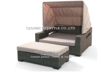 China CK0113L Flat wicker BIG SIZE SUN BED for Hotel, Garden and Beach by Clover Lifestyle Outdoor Furniture China for sale