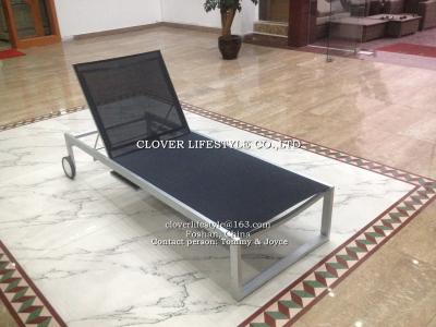 China Textilene sling sun lounger for Hotel, Garden and Beach by Clover Lifestyle Outdoor Furniture China for sale