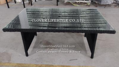 China Wicker dining table  for Home,Hotel,Garden and Beach by Clover Lifestyle Outdoor Furniture China Leisure furniture for sale