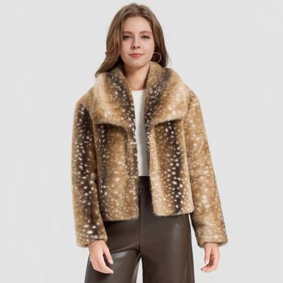 China Bamini Faux Fur Cropped Jacket for sale