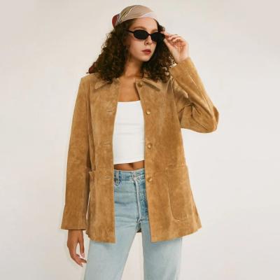 China Western Vibe Women Yellowstone Faux Suede Jacket for sale