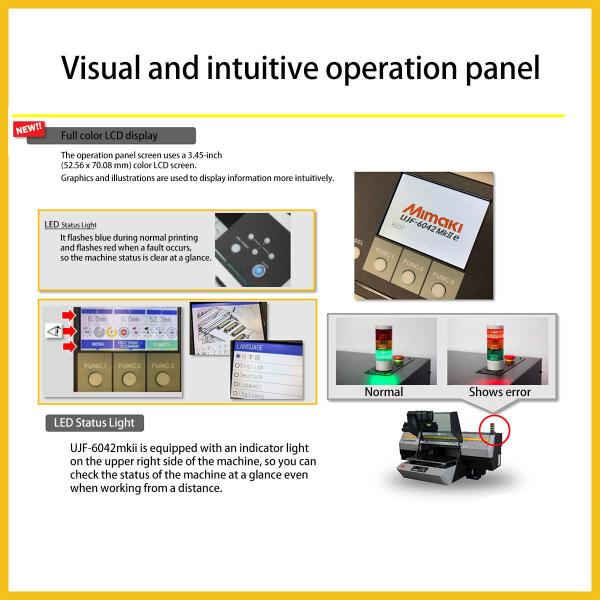 Quality 1200x1200dpi UV Inkjet Flatbed Printer Mimaki UJF-3042MkII EX E for sale