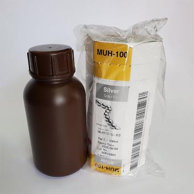 China UJF-7151 Plus UJF-7151 Plus II Printer Ink Mimaki MUH-100 200ml Silver UV Curable Ink for sale