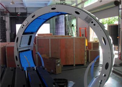 China Full Color P10 Curved LED Screen / SMD3535 IP65 360 LED Display for sale