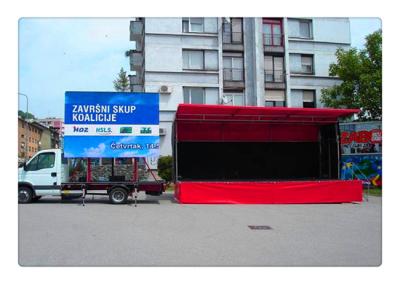 China Durable P10 Outdoor Digital Truck Mounted LED Mobile Displays for sale