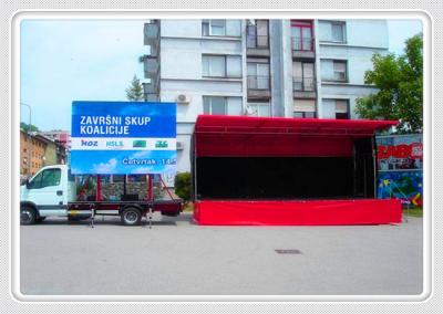 China 1R1G1B Truck Mounted LED Display Screen for sale