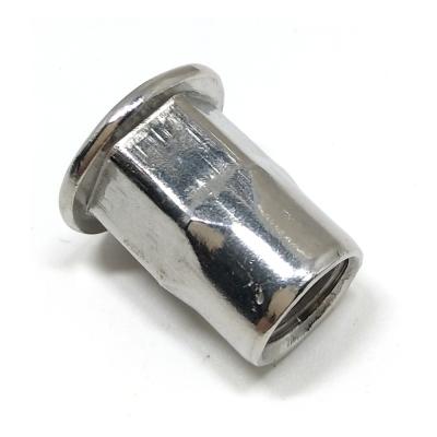 China Stainless steel flat head half hex closed end rivet insert nuts for sale