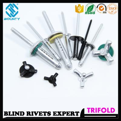 China 7.5 diameter Aluminum Bulb Tite bulb-tile bulbtile rivets with washer for sale