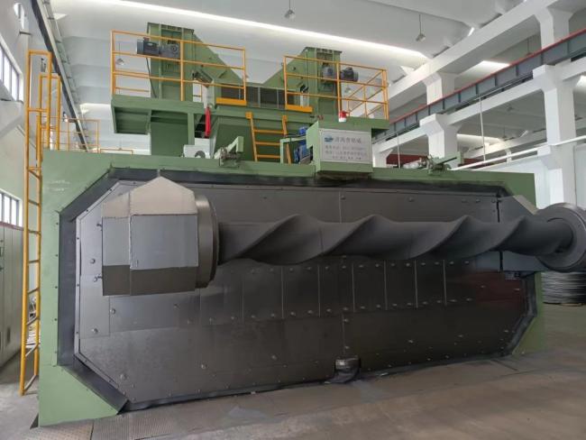 Horizontal Rotary Door Type Round Wire Blasting Machine Pmw 4350