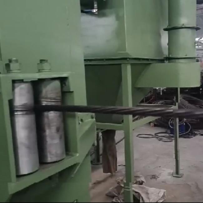 Roll Passing Wire Shot Blasting Machine