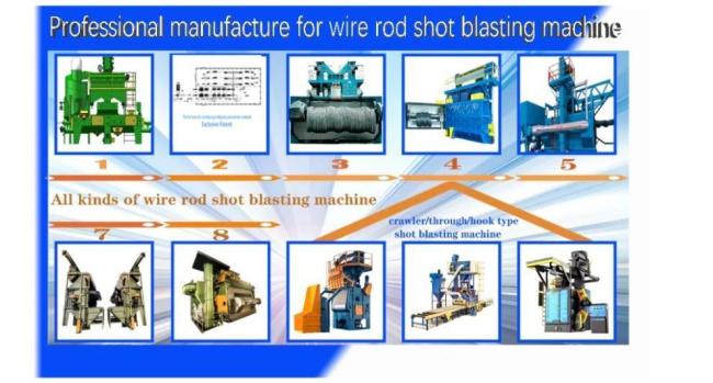 New Style Rod Coil Shot Blasting Machine for Stainless Steel Wire