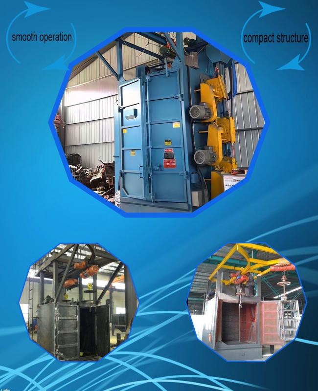 Spinner Hanger Hook Type Shot Blasting Machine for Mighty Car Wheel