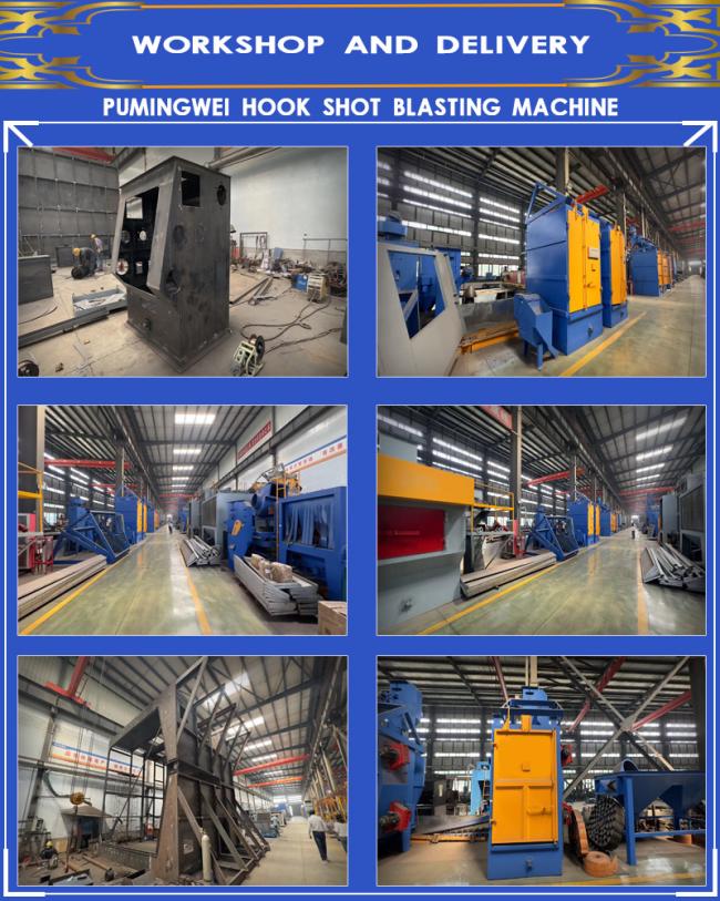 Rfq Double Spinner Hanger Hook Type Shot Blasting Machine