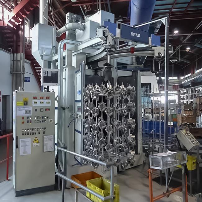 Weight 1000 Kg High Efficiency Cleaning Equipment Hook Type Shot Blasting Machine